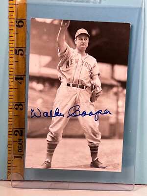 1940's Walker Cooper New York Giants Baseball Autographed Photo ...