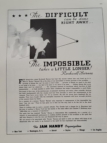 1942 Jim Handy Organization Fortune WW2 Print Ad Pigeon Rockwell Rocky ...