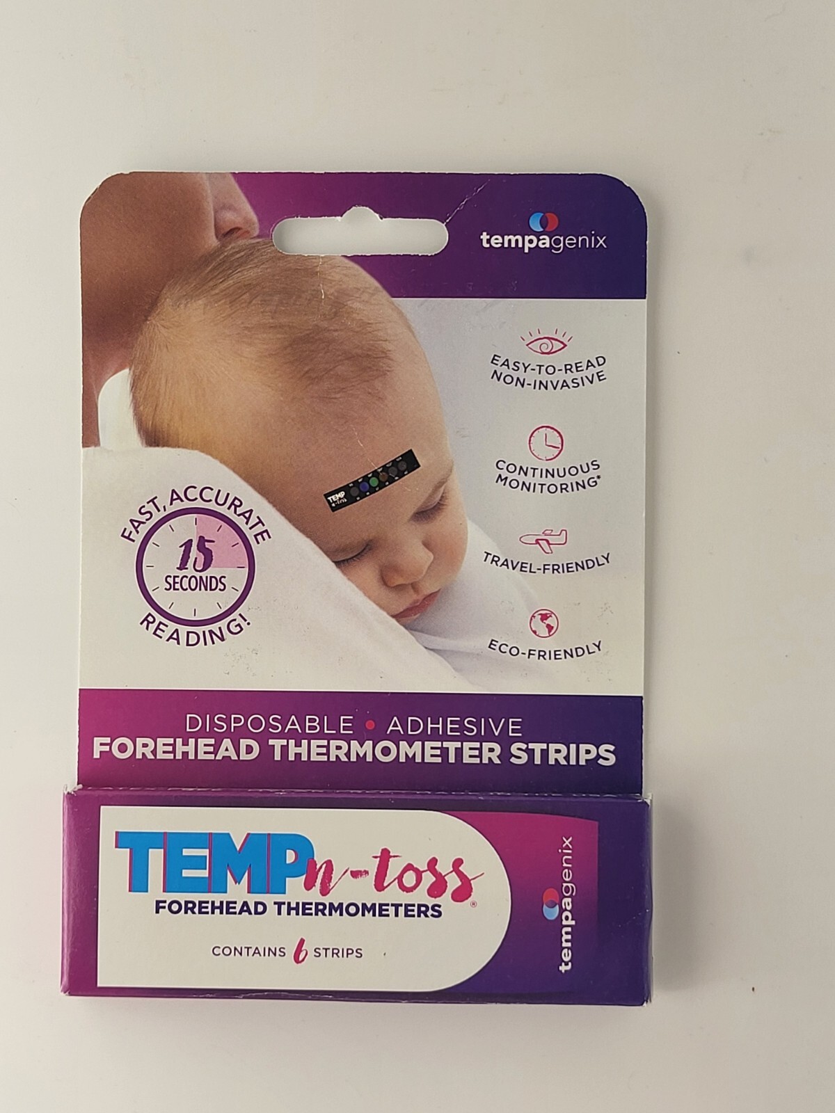 Temp N Toss 6 Disposable Forehead Thermometer Strips One Time Use | eBay