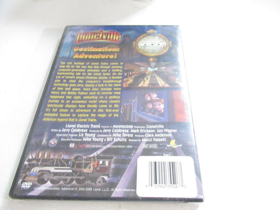 LIONELVILLE DESTINATION: ADVENTURE DVD- 62 MINUTES NEW- M40 | eBay