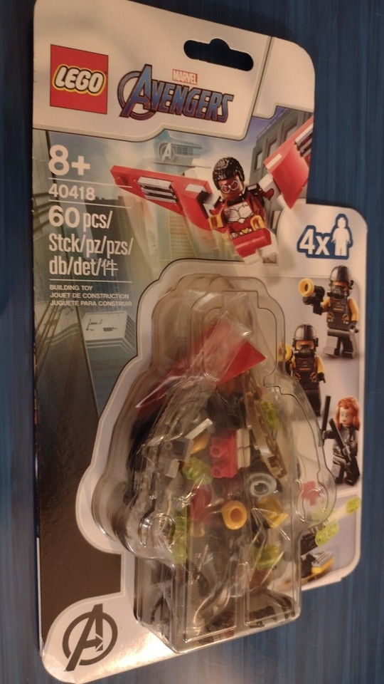 LEGO Marvel Avengers Red Falcon & Black Widow Team Up 40418 Retired New ...