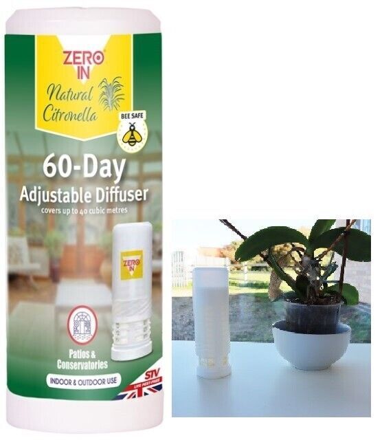 Zero In 60 Day Citronella Diffuser Portable Fly Mosquito Insect Killer ...