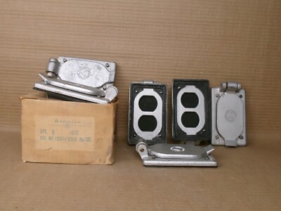 NEW BOX OF 6 APPLETON FSK-1VDR FS-FD UNILET SINGLE GANG SPRING DOOR AK ...