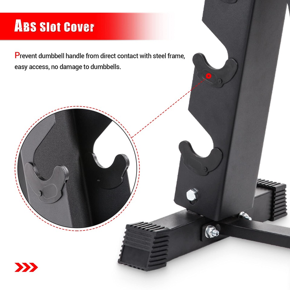 3 Tier Steel Dumbbell Weight Rack Stand Only, Suitable for Home Gym ...