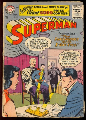 Superman #109 First Silver Age Issue Superhero Vintage DC Comic 1956 FR ...