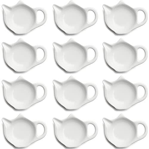 Ceramic Tea Bag Saucer Teapot Shape Teabag Coaster Tea Bag Storage Rack ...