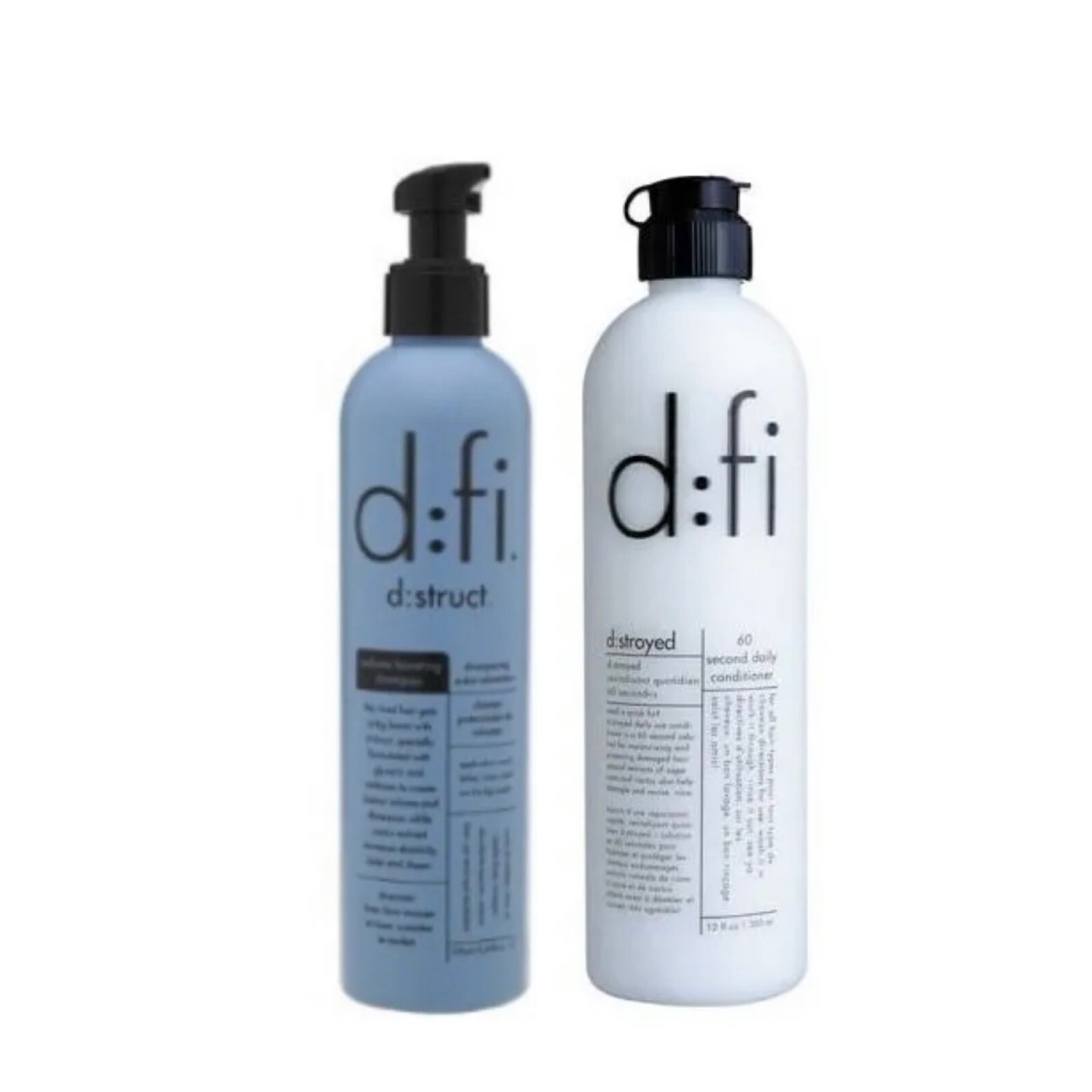 d:fi d:struct Volume Boosting Shampoo, 8.45 oz & d:stroyed 60 Second ...