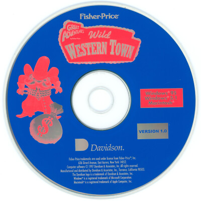 Fisher-Price Great Adventures Wild Western Town Ages 3-7 Years CD-ROM ...