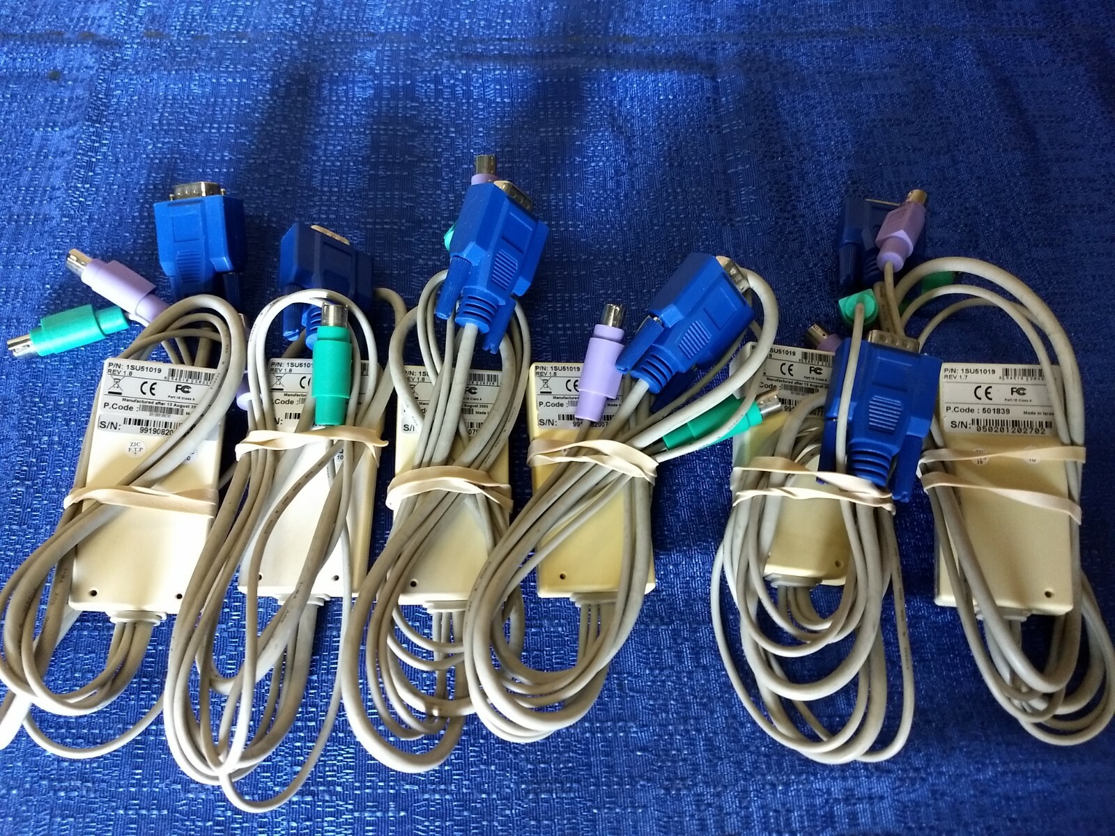 mixed lot of 6 Minicom RICC-PS/2 VGA Network Cable KVM Switch Extender ...