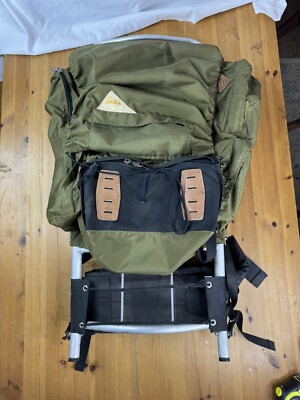 Vtg KELTY X-Large External Frame Backpack Olive Hiking MountainPack 38 ...