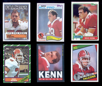 1981-1986 Topps MIKE KENN Atlanta Falcons 6 Card Lot Rookie RC Card | eBay