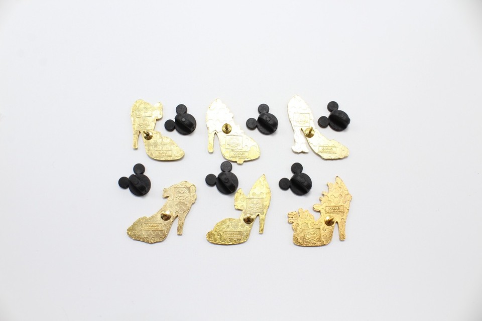 Disney Princess High Heel Shoe Pin Collection Set of 6 Disney Park ...