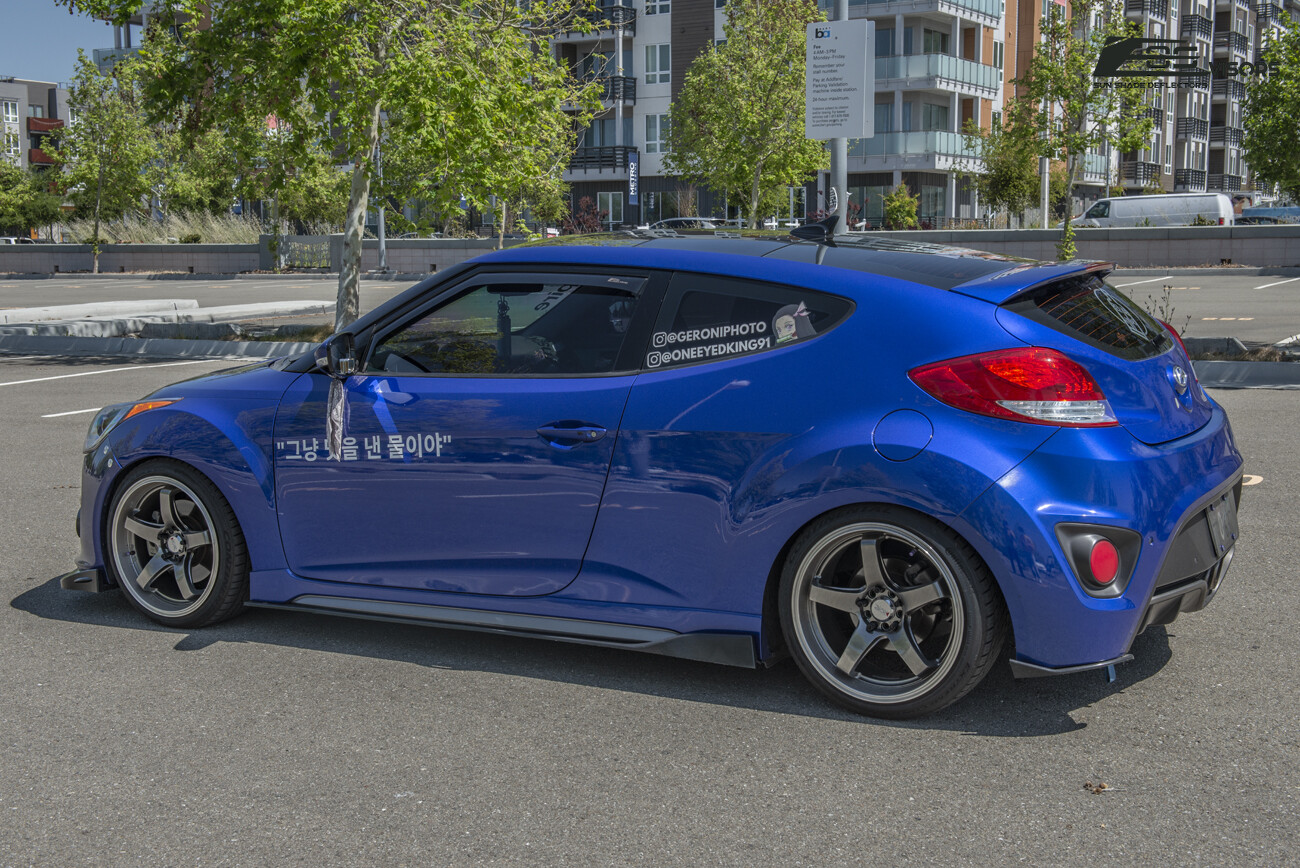 For 12-17 Hyundai Veloster JDM In-Channel Side Window Visors Rain ...