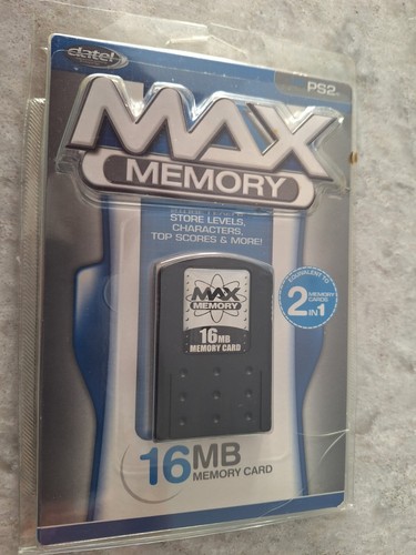 PS2 Max Memory 16MB Memory Card Sony PlayStation 2 USED Black | eBay