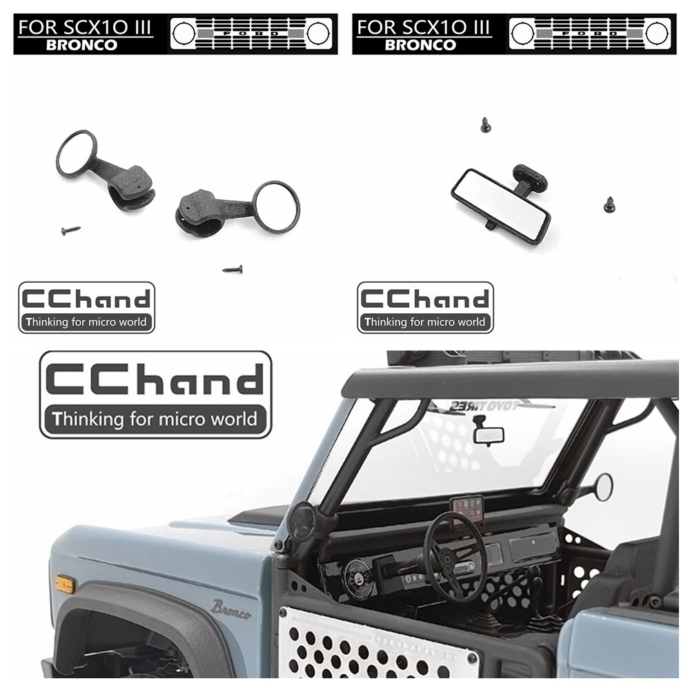 CChand Rear Mirror/interior rear view mirror for Axial SCX10 III BRONCO ...