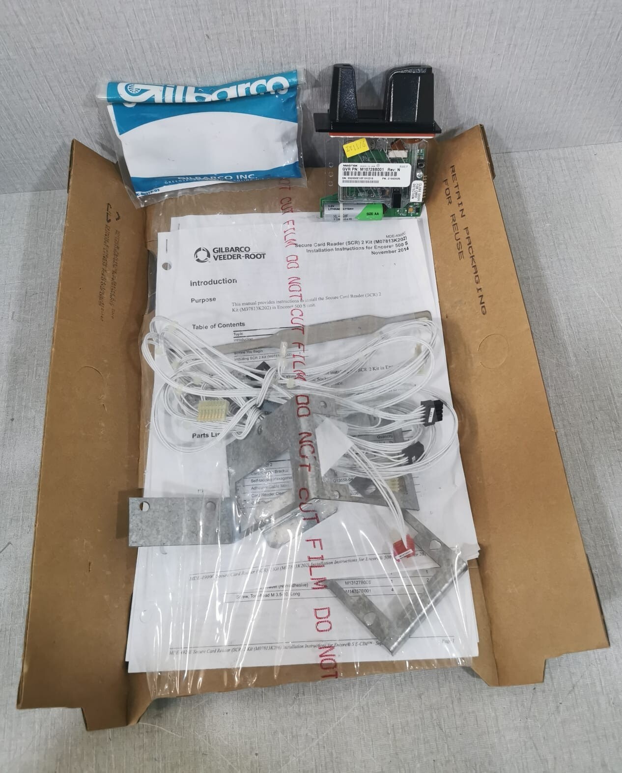 Gilbarco M10728B001 Rev. N Magtek 21063025 Secure Card Reader Kit | eBay