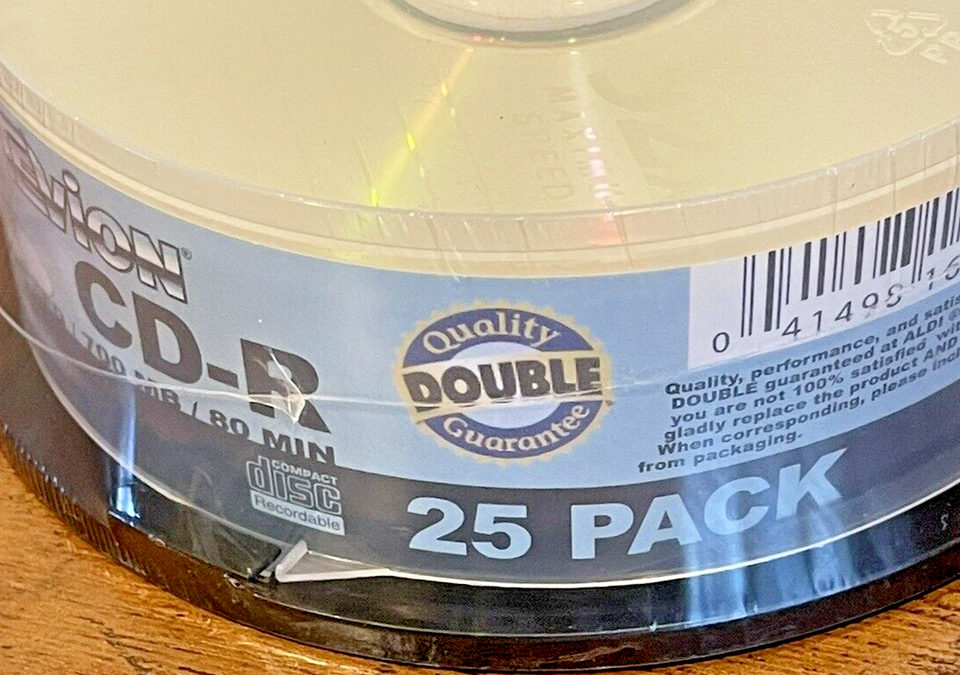 CD-R Blank TEVION Recordable Discs 25 PACK 52X 700MB 80 Min Media NEW ...