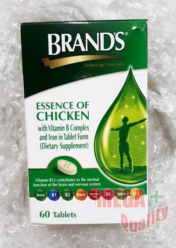 BRANDS VITAMIN B COMPLEX + IRON ESSENCE CHICKEN 60 TABS | eBay