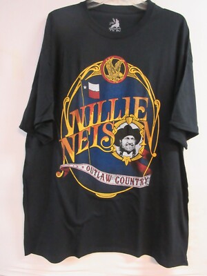 WILLIE NELSON OFFICIAL MERCH OUTLAW COUNTRY BAND CONCERT MUSIC T-SHIRT ...