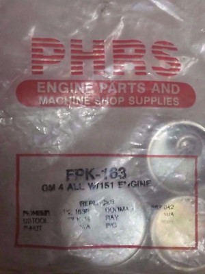 FPK-163 Freeze Frost Expansion Plug Kit GM 151 Engine | eBay