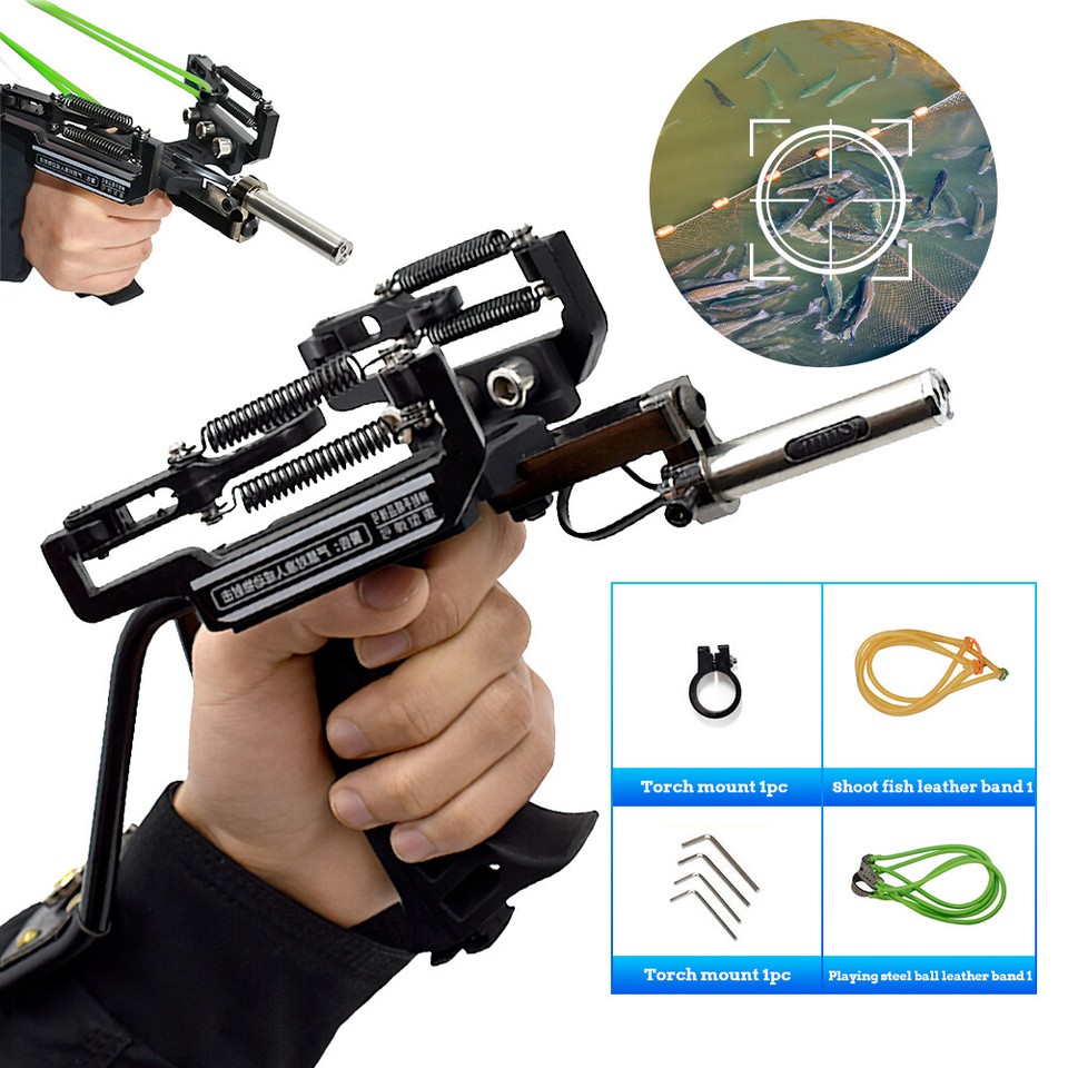 Hunting Fishing Slingshot Pro Laser Catapult Shooting Bow Archery ...