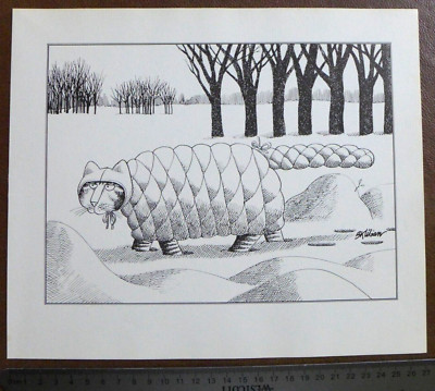 Kliban Cat Print Amusing and Humorous Vintage Lithographic Bookplate ...