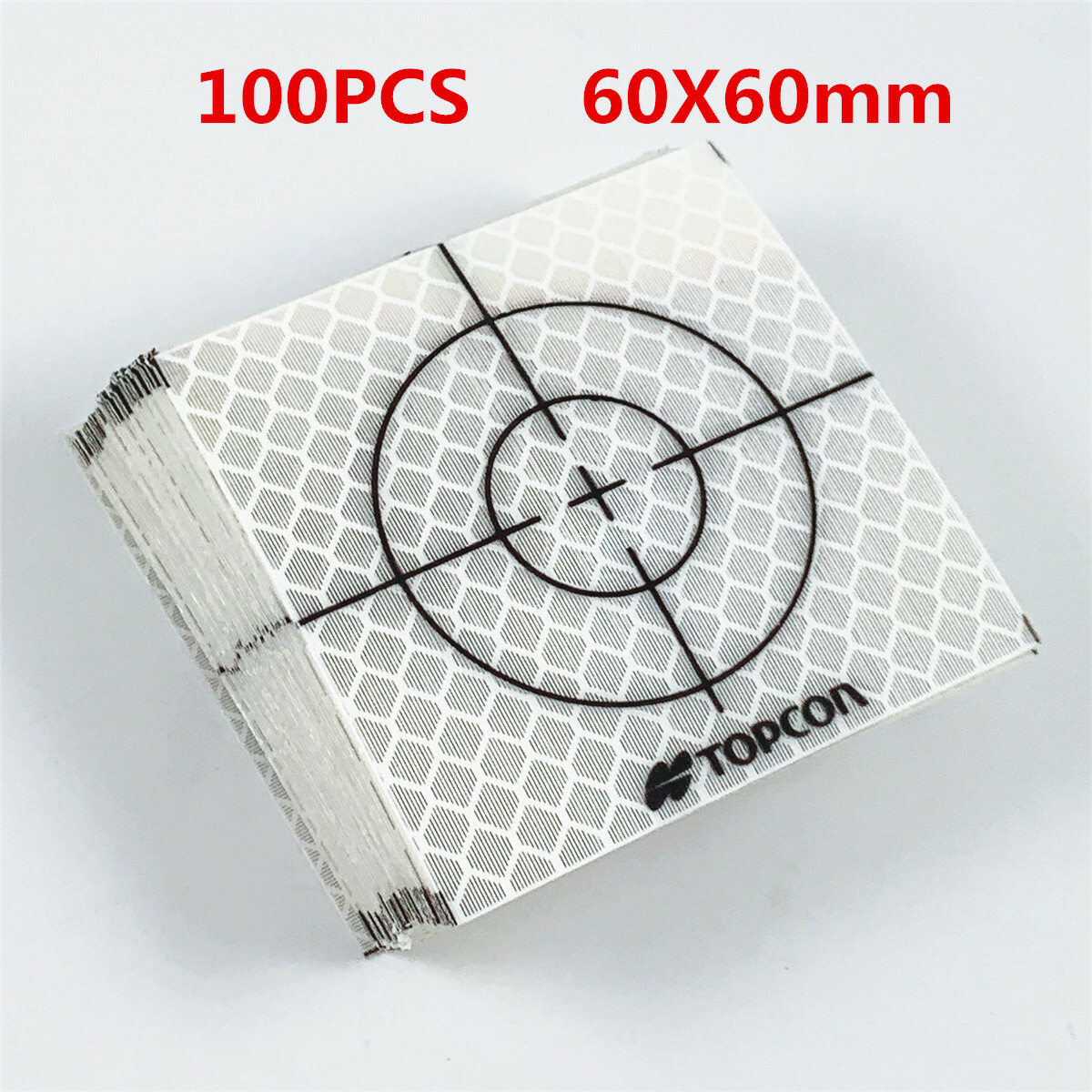 100pcs Topcon Reflector Sheet tape target 20/30/40/50/60 Total station ...