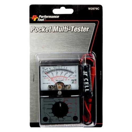 Performance Tool Pocket 3-Function Analog Multimeter | eBay