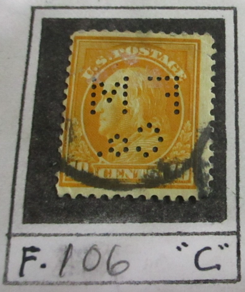 U.S. PERFIN F-106 ( FM/Co ) "FAIRBANKS MORSE & Co branch NY, NY" | eBay