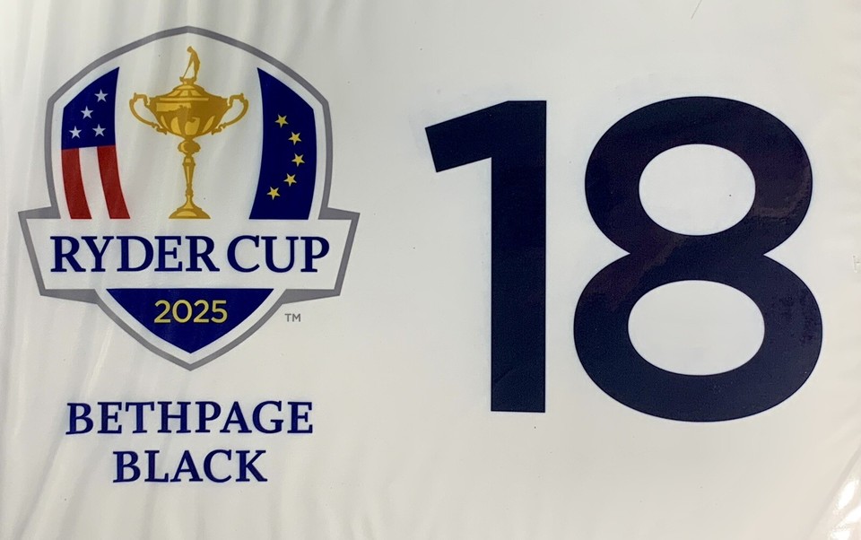 2025 Ryder Cup Flag Bethpage black golf NY silkscreen logo pga new | eBay