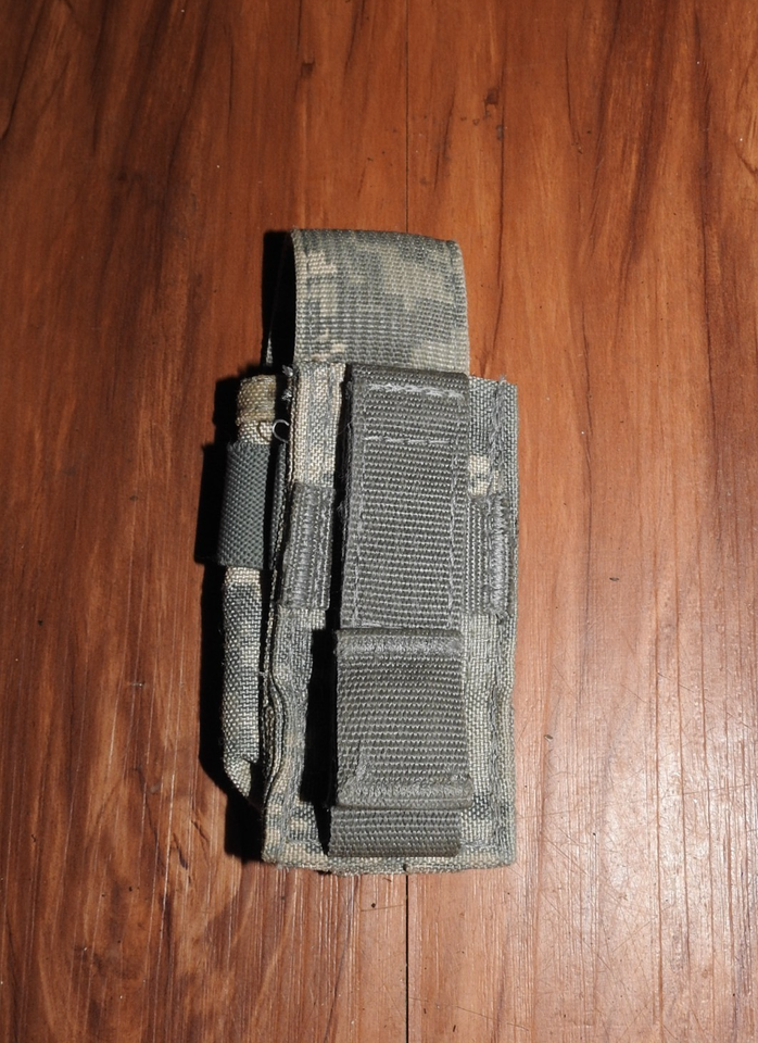 ATS TACTICAL GEAR MOLLE ACU CAMO POUCH w/ Removable / Adjustable Cover ...