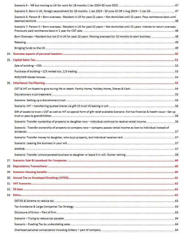 Business Planning Taxation BPT Notes (Achieved 89%) - ICAEW ACA ...