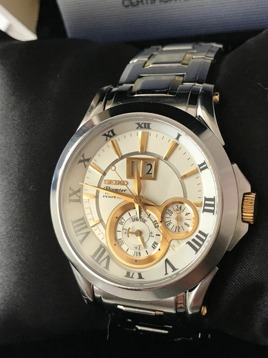 Seiko - Premier Kinetic Perpetual - 7D48 (full set) 1 year Seiko - Premier Kinetic Perpetual - 7D48 (full set) 1 year