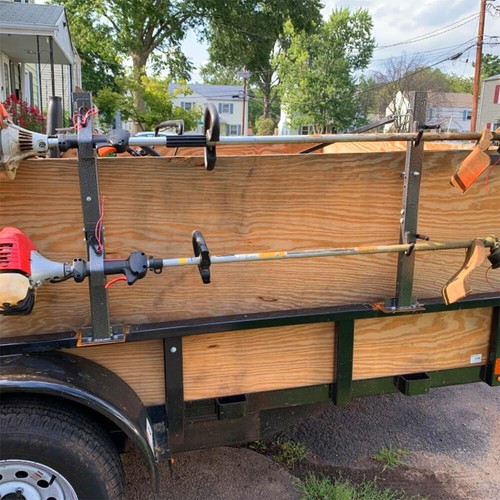 2 Place Lock Weed Trimmer Rack Trim line Holder for Landscape Trailer ...