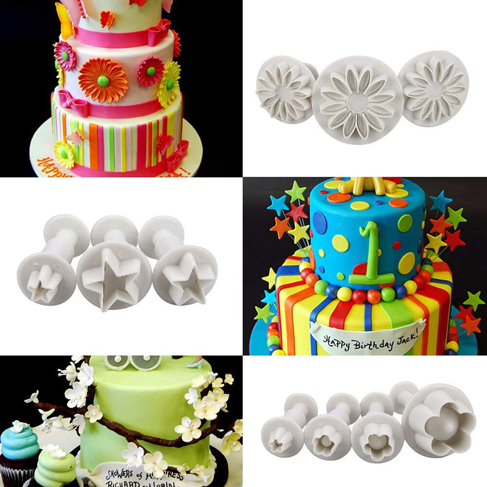 Plastic DIY Flower Baking Cake Decorating Tool Pastry Fondant ...