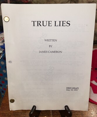 True Lies (1994) Original Studio 1st Draft Script Arnold Schwarzenegger ...