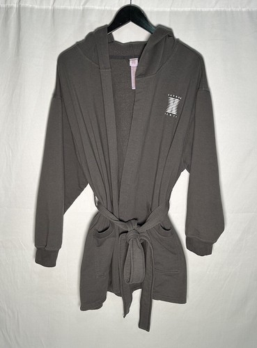 Savage X Fenty Forever Showgirl Dark Gray Bath Robe Women's Extra Small ...