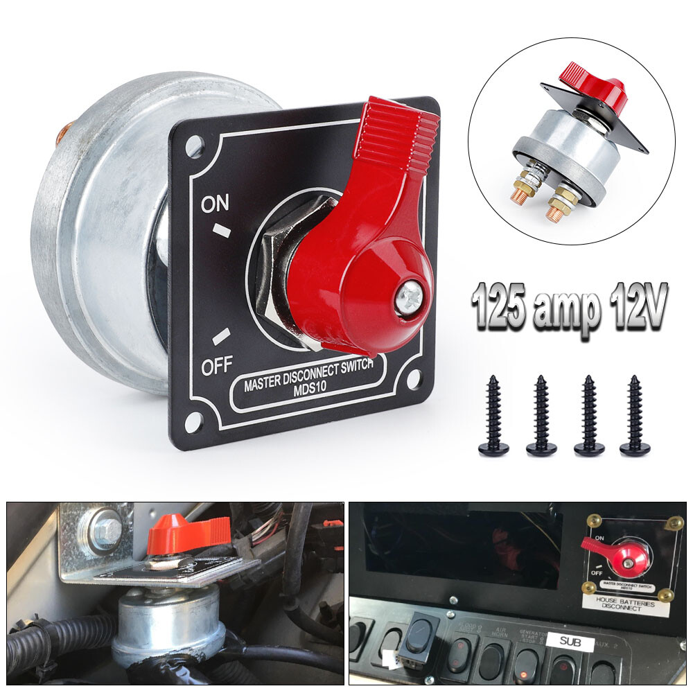 Car Racing Master Battery Disconnect Switch Panel 4Post Alternator Drag ...