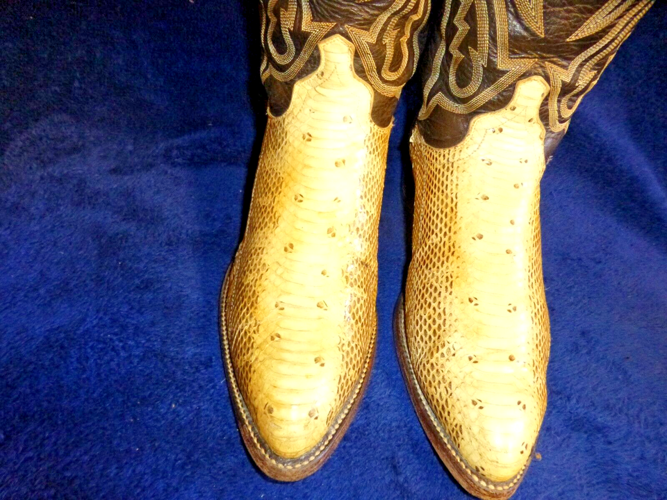 J CHISHOLM COBRA SKIN BOOTS MENS SIZE 9D MAKE AN OFFER | eBay