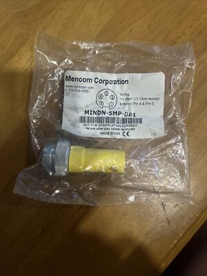 MENCOM MINDN-5MP-DP1 DEVICENET SERIES 5-PIN MALE M12 TYPE CONNECTOR ...