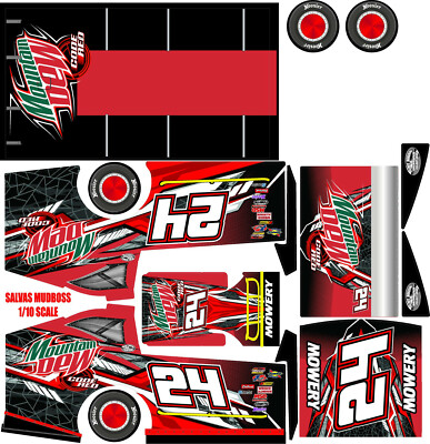 SALVAS MUDBOSS TRAXXAS SLASH MOUNTAIN DEEW CODE REDD THEME WRAP KIT | eBay