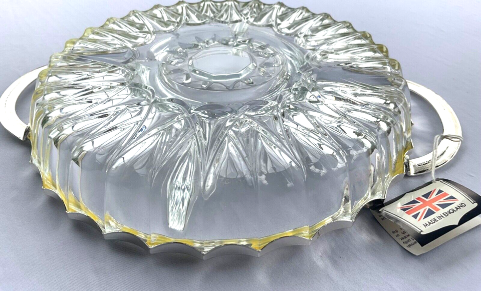 VTG Queen Anne Silverplated Tableware Round Condiments Serving Dish 12 ...