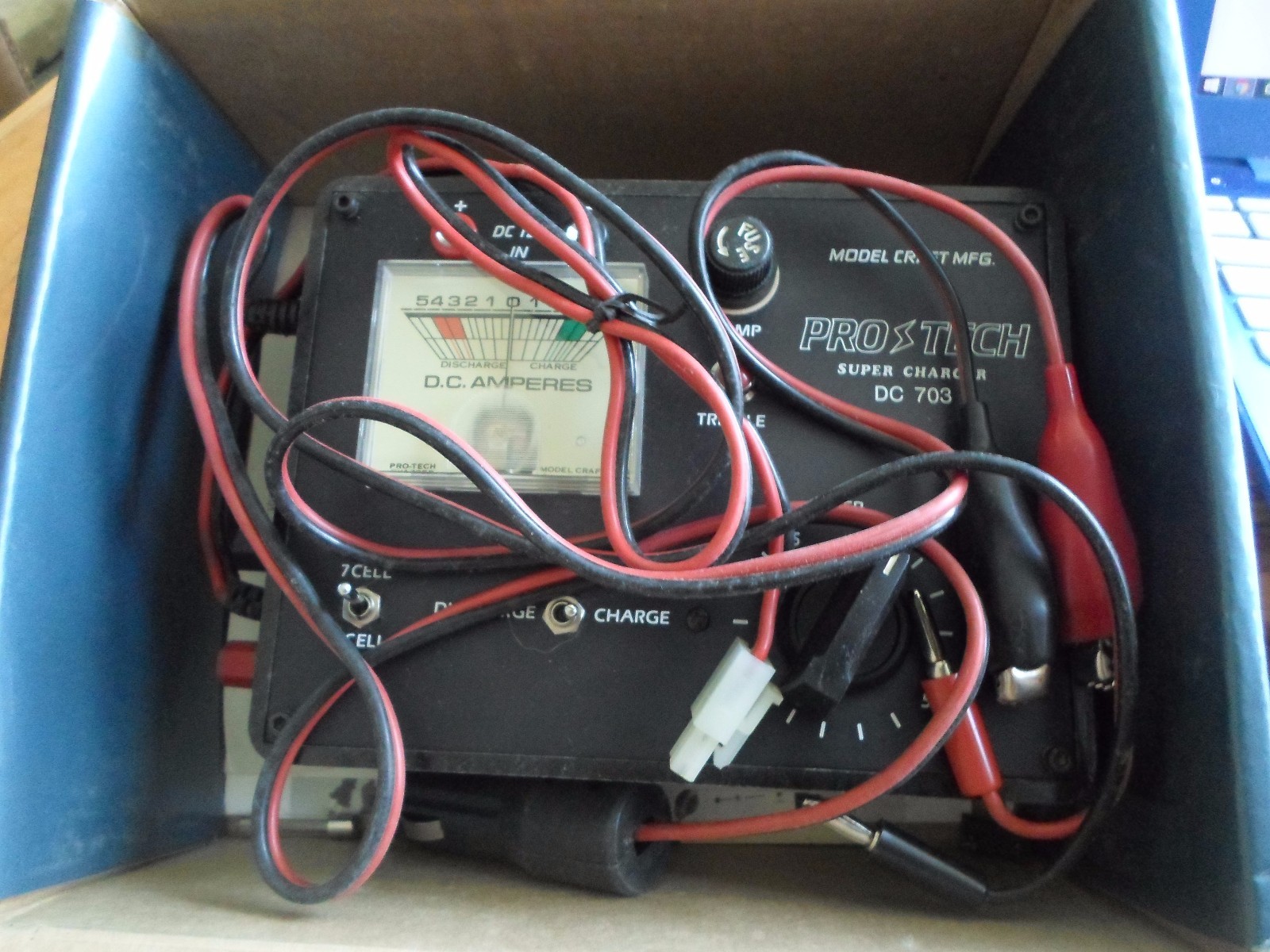 PRO TECH SUPER CHARGER DC 703 MODEL CRAFT MFG. 6-7 CELL with box | eBay