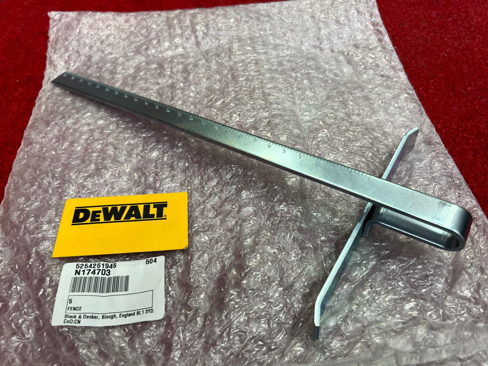 GENUINE DEWALT DCS576 DWE576 CIRCULAR SAW PARALLEL RIP FENCE GUIDE ...