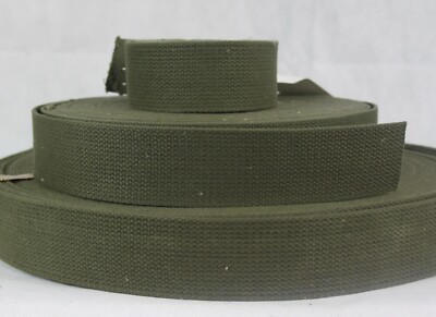 Genuine Surplus Vintage Army Webbing Strap Cotton 50mm Olive Green | eBay