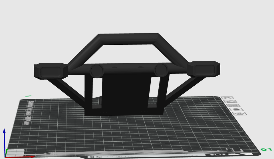 Custom Gi Joe Adventure Team ATV Front Bumper Bar w/Headlights - 3D ...