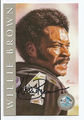 1998 Hall of Fame Signature Series Willie Brown Autograph /2500 (Box DP ...