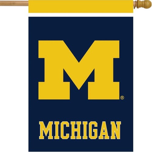 University Of Michigan Wolverines Go Blue Flag Graden Flag | eBay