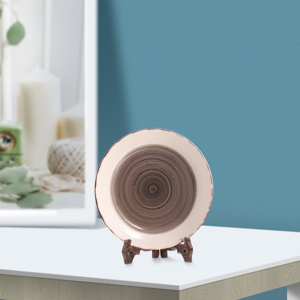 Plate Holder Easels Folding Solid Wood Tea Stand Dish Display Cake ...