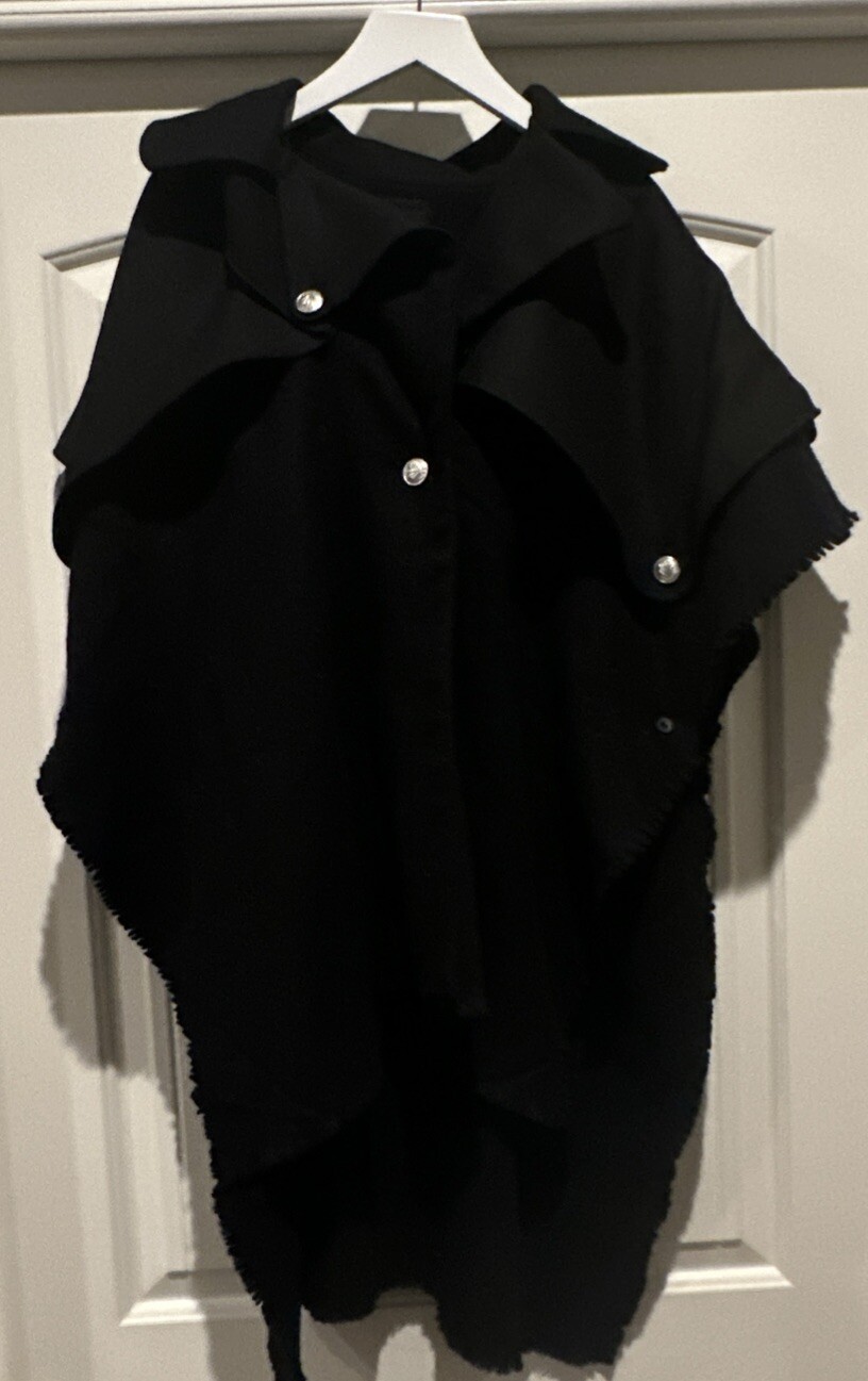 Rag & Bone Wool Trench Poncho O/S | eBay